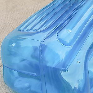 STARBRILLIANT Inflatable Transparent Double Sofa Chair Portable Camping Courtyard Sofa Inflatable Terrace Furniture