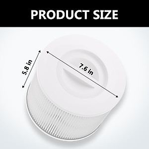 RGBflt 2 Pack 14 True HEPA Filter Replacement Compatible with Puro 240 Air Purifier, 3-in-1 True HP-14 and Activated Carbon Filter