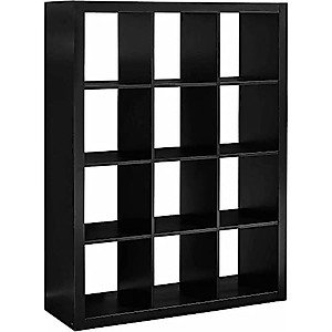 Better Homes and Gardens 12-Cube Organizer (12-Cube, Solid Black)