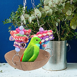 Hanging Bird Hammock Swing Bed Plush Parrot Snuggle Tent Nest Parakeets Cockatiels Conures Parrots Bird Cage Accessories Perch Toy