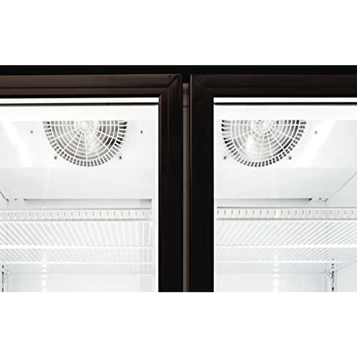 Procool Refrigeration Glass 2 Door Upright Display Beverage Cooler Merchandiser; 35 Cubic Ft., 45" Wide