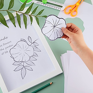 Lewtemi 48 Pcs Masking Paper Stamping Mask Paper Adhesive Stamp Masking Paper for Positioning Stamps Crafting Scrapbooking DIY Craft Designs Projects Card Making, 5 x 7 Inches