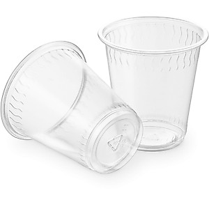 PLASTICPRO 3 Oz Disposable Plastic Clear Drinking Cups [2400 Count]