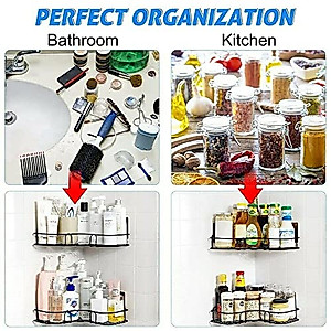 2x Corner Shower Shelf Bathroom Storage Holder Organizer Triangular Rack Shower Bathroom organizer Shelves Shelf Shower shelf Shower organizer Bathroom shelves Shower rack