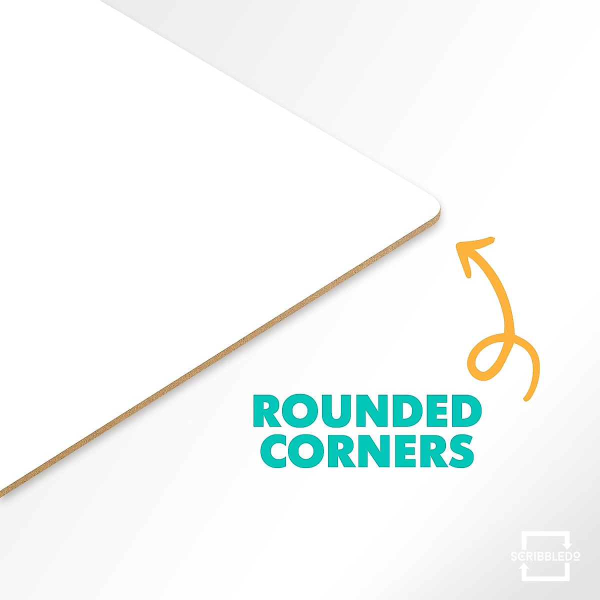 Scribbledo Small White Board Dry Erase Mini Whiteboard 9x12 Inch Small Dry Erase Board Marker Board Dry Erase Lapboards Handheld Personal White Boards for Students Small Whiteboard Office Kitchen