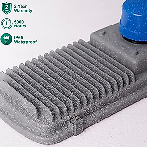 Gebosun 200W AC Powered Street Light & Flood Light, with Optic Sensor, Dusk to Dawn, 9,600 Lumen, 6,000K, IP65 Waterproof, Wall-Mounted & Pole-Mounted