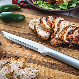 Rada Cutlery Stubby Butcher Knife – Stainless Steel Blade With Aluminum Handle Made in the USA
