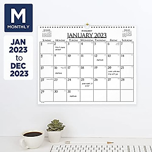 AT-A-GLANCE 2023 Wall Calendar, 14 ⅞ " x 11 ⅞ ", Medium, Spiral Bound, Monthly, Reversible, Business (997-1)