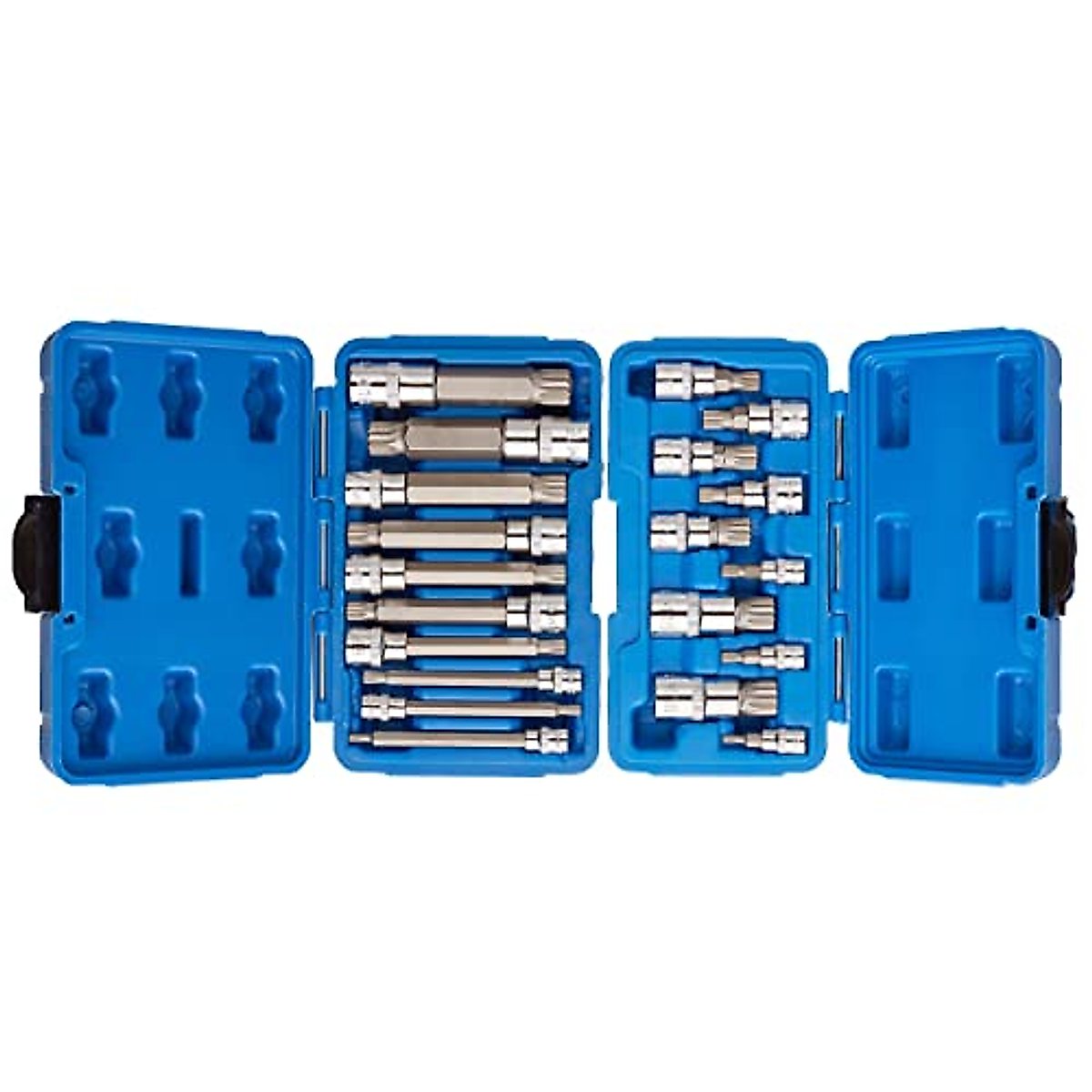 J&R Quality Tools 20pc XZN 12 Point MM Triple Square Spline Bit Socket Set Tamper Proof Set