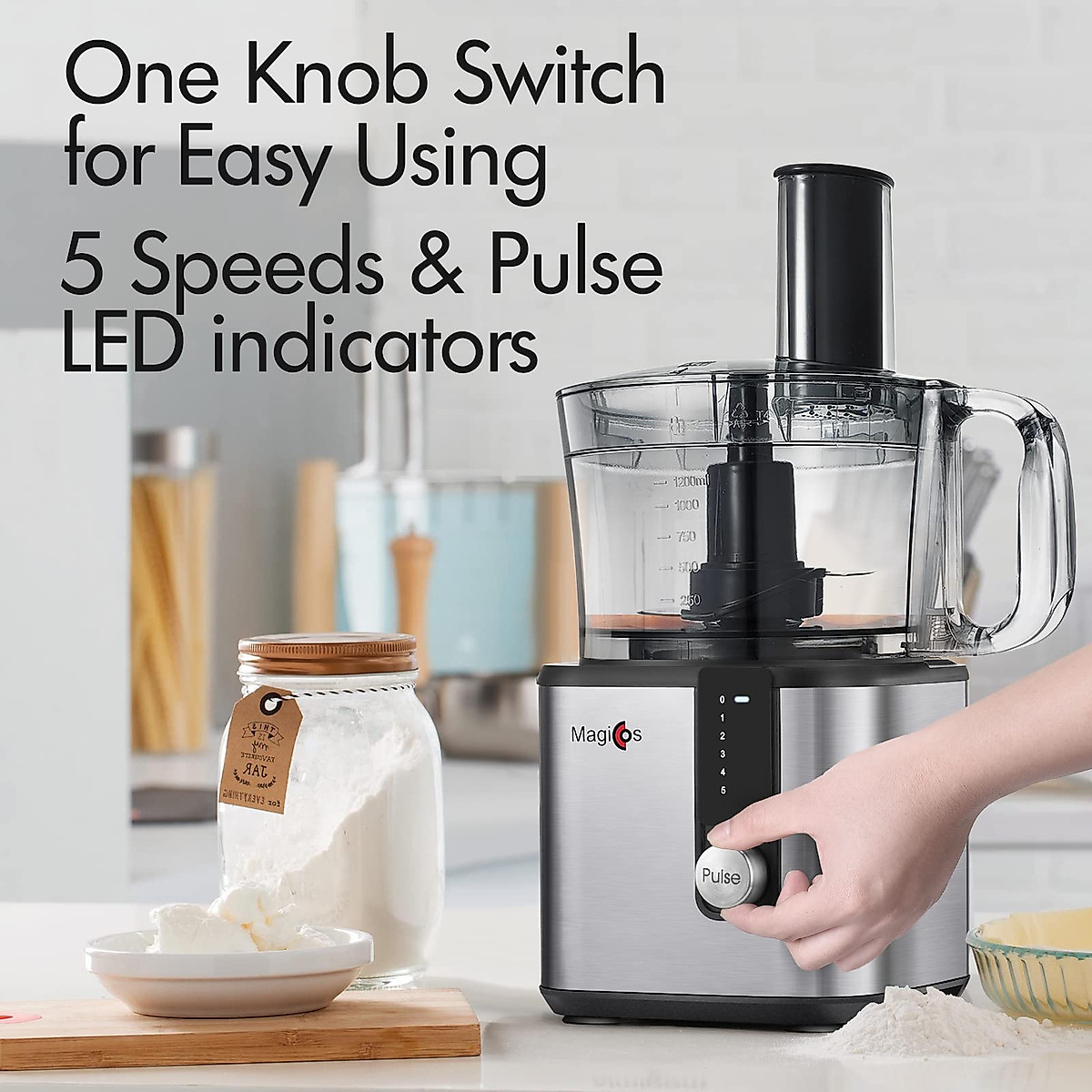 Food Processor 5 Variable Speeds Vegetable & Juicing