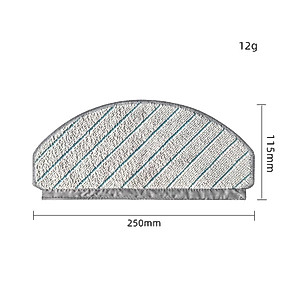 SteFik 4Pcs Vacuum Cleaner Mop Cleaning Cloth. Compatible for Ecovacs Deebot X1 Plus T10 Plus Washable Mopping Pads Accessories