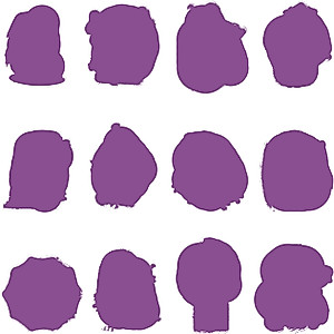 OSNIE Purple Painting Kits Stickers