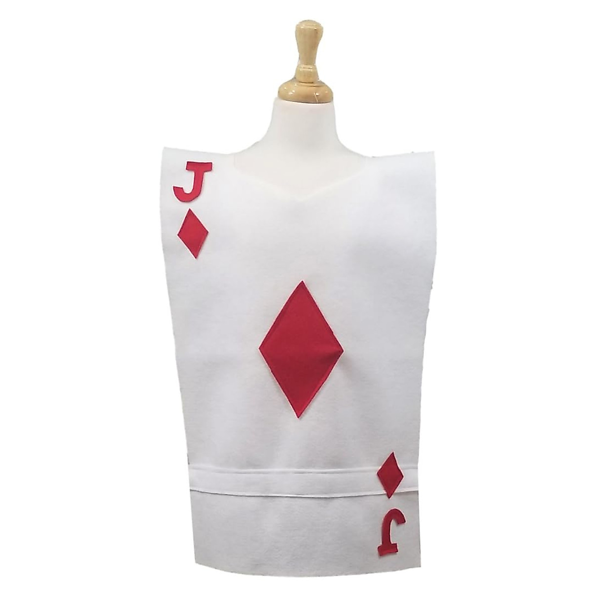 Jack Playing Card Costume Tunic (Hearts, Spades, Clubs or Diamonds) Alice in Wonderland/Card Soldier - Baby, Toddler, Kids, Teen, Adult and Plus Sizes Available (Adult XL)