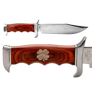 NDZ Performance Elk Ridge Outdoor Hunting Fixed Blade Full Tang Knife 4 Leaf Clover