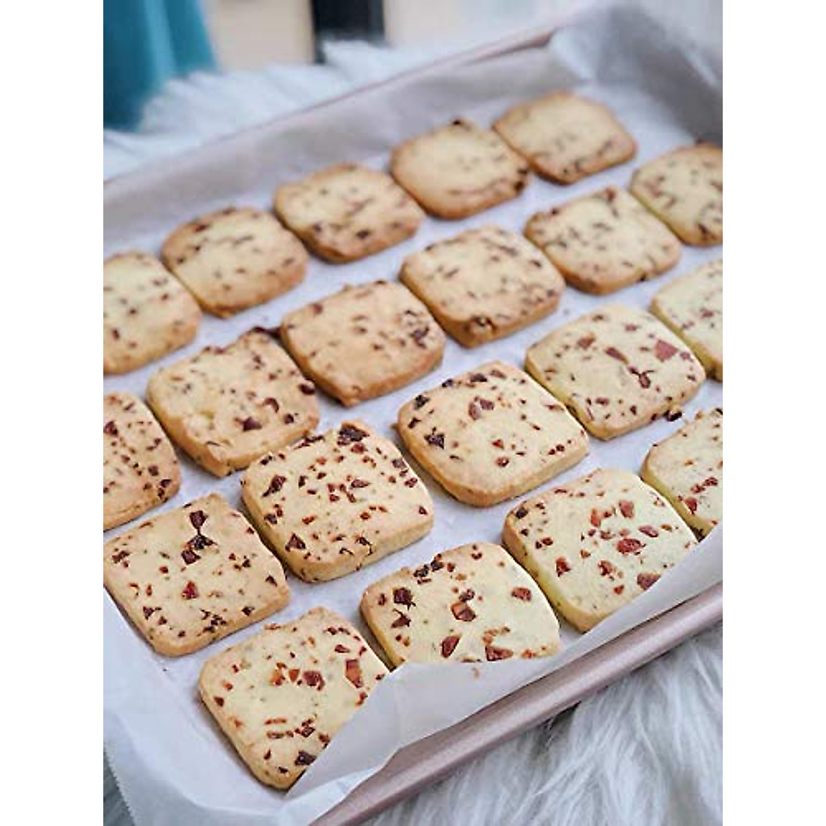 Walooza 13 Inch Baking Pans Nonstick Set of 2, 13 X 11 X 1 Inch Sturdy Cookie Sheet Replacement Toaster Oven Tray, Non Toxic & Heavy Duty & Easy Clean