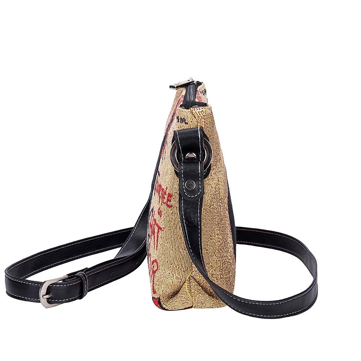 Signare Tapestry Crossbody Bag Shoulder Purse for Women In Theophile Steinlen Le Chat Noir Design (XB02-ART-TS-CHAT)