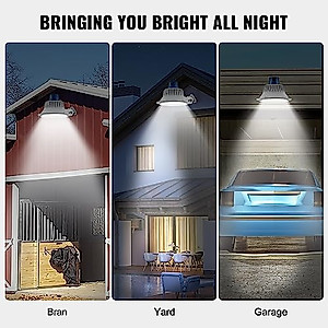 VEVOR LED Barn Light, 50W 5500LM, Ultra Brightness 6000K Daylight, Dusk to Dawn Area Lights, Outdoor Security Flood Lighting, IP65 Waterproof for Outside Yard Street Garage Shed Patio, Wall/Pole Mount