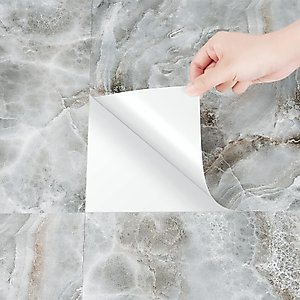 Livelynine 11-Pack 24X12 Peel and Stick Floor Tile Stickers for Kitchen