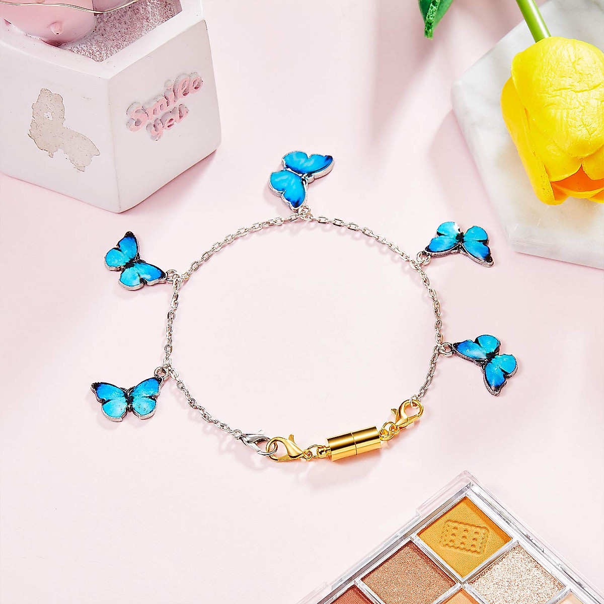 30 Piece Gold and Silver Necklace Clasps Magnetic Jewelry Locking Clasps and Closures Bracelet Lobster Clasp Connector for DIY Necklace Bracelet Jewelry Crafts Making Supplies