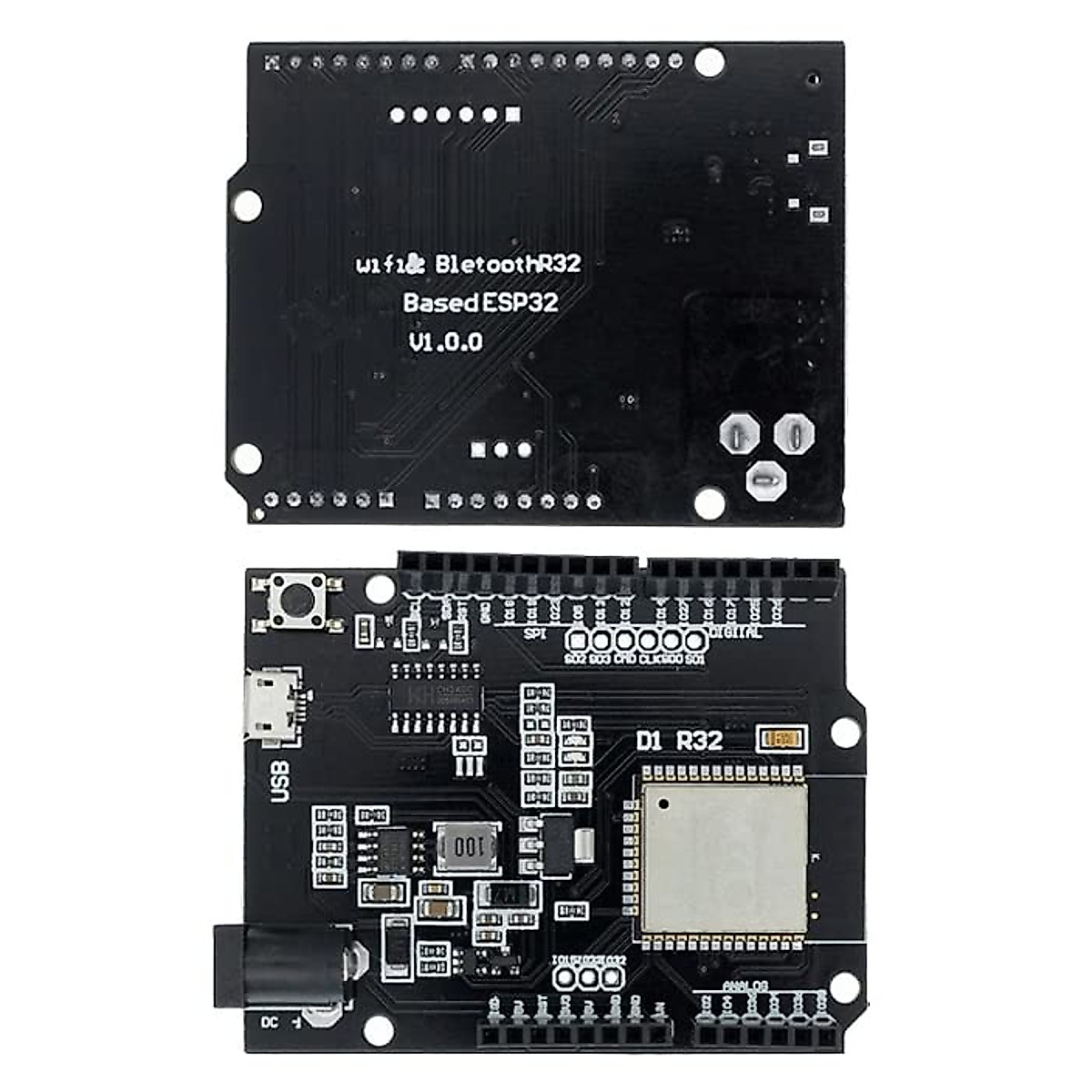RedTagCanada for Wemos D1 ESP32 ESP-32 WiFi Bluetooth 4MB Flash UNO D1 R32 Board Module CH340 CH340G Development Board for Arduino