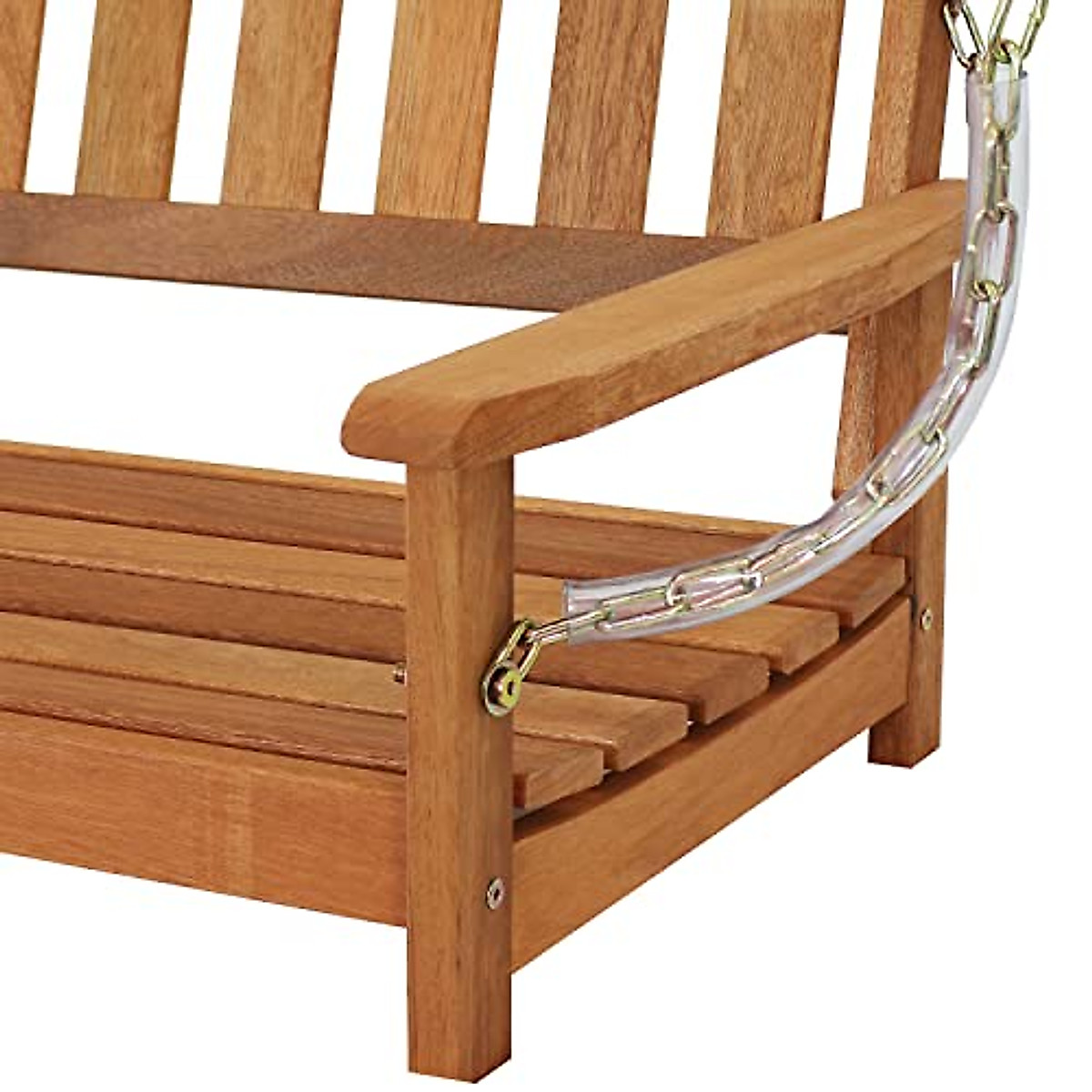 Sunnydaze 2-Person Meranti Wood Porch Swing