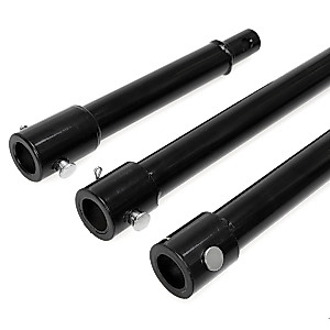 XtremepowerUS3 3 Pieces Auger Extension Drill Bits (8", 12", 20" Length) Extension Earth Ice Auger Extension Set Post Hole Digger Replacement Compatible to 3/4" Shaft
