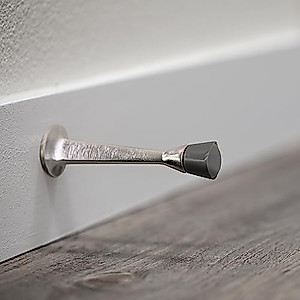 Design House 181735 Cast Door Stop, 10-Pack, Satin Nickel, 10 Count