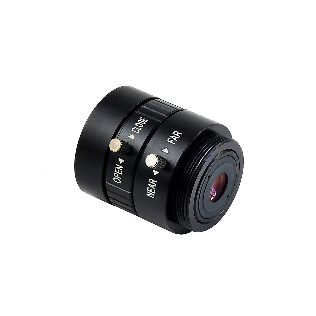Waveshare Industrial Wide Angle Lens with 6mm Focal Length 63° Field Angle and CS-Mount Compatible with Raspberry Pi HQ Camera
