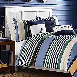 Nautica Dover Cotton Comforter Set, Full/Queen, Blue