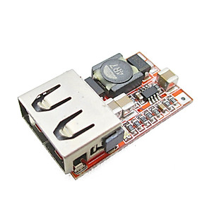 HiLetgo 5pcs DC-DC Buck Step Down Module 6-20V 12V/20V to 5V 3A USB Charger Module