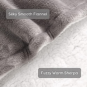 Pawque Wearable Blanket for Adults Women Men, Super Warm and Cozy Oversized Sweatshirt, Big Blanket Hoodie with Dolman Sleeves and Giant Pocket, One Size Fits All, Grey