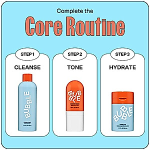 Bubble Skincare Level Up Balancing Gel Moisturizer - Zinc PCA, Niacinamide + Yarrow Extract Improves Texture, Radiance & Restores Hydration - Shine-Free Face Moisturizer for Acne Prone Skin (50ml)