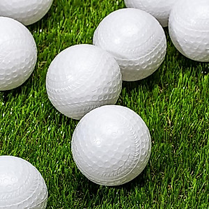 Franklin Sports Plastic Baseballs - Practice Plastic Baseballs for Kids - Solid Plastic Balls for Hitting - Pack of 8 (70mm), White (14938P6)