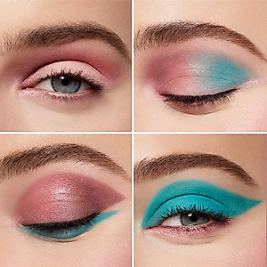 JOAH Beauty Flamingo Garden Cheek and Eyeshadow Palette, Highly Pigmented, Includes 5 Tropical Colored Eye Shadows, 2 Natural Blush Shades & 1 Pink Shimmer Highlighter, 1 Eye & Cheek Makeup Kit