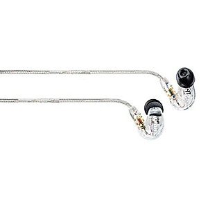 Shure SE215-CL Sound Isolating In Ear Stereo Earphones (Clear) with 3 Pairs of Triple Flange Sleeves for Better Sound Isolation