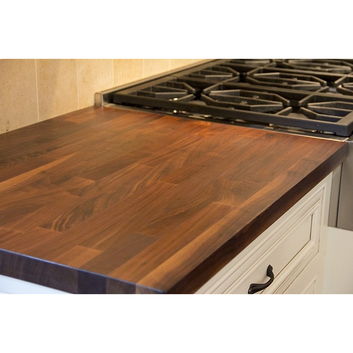 John Boos WALKCT-BL3025-V Blended Walnut Counter Top with Varnique Finish, 1.5" Thickness, 30" x 25"
