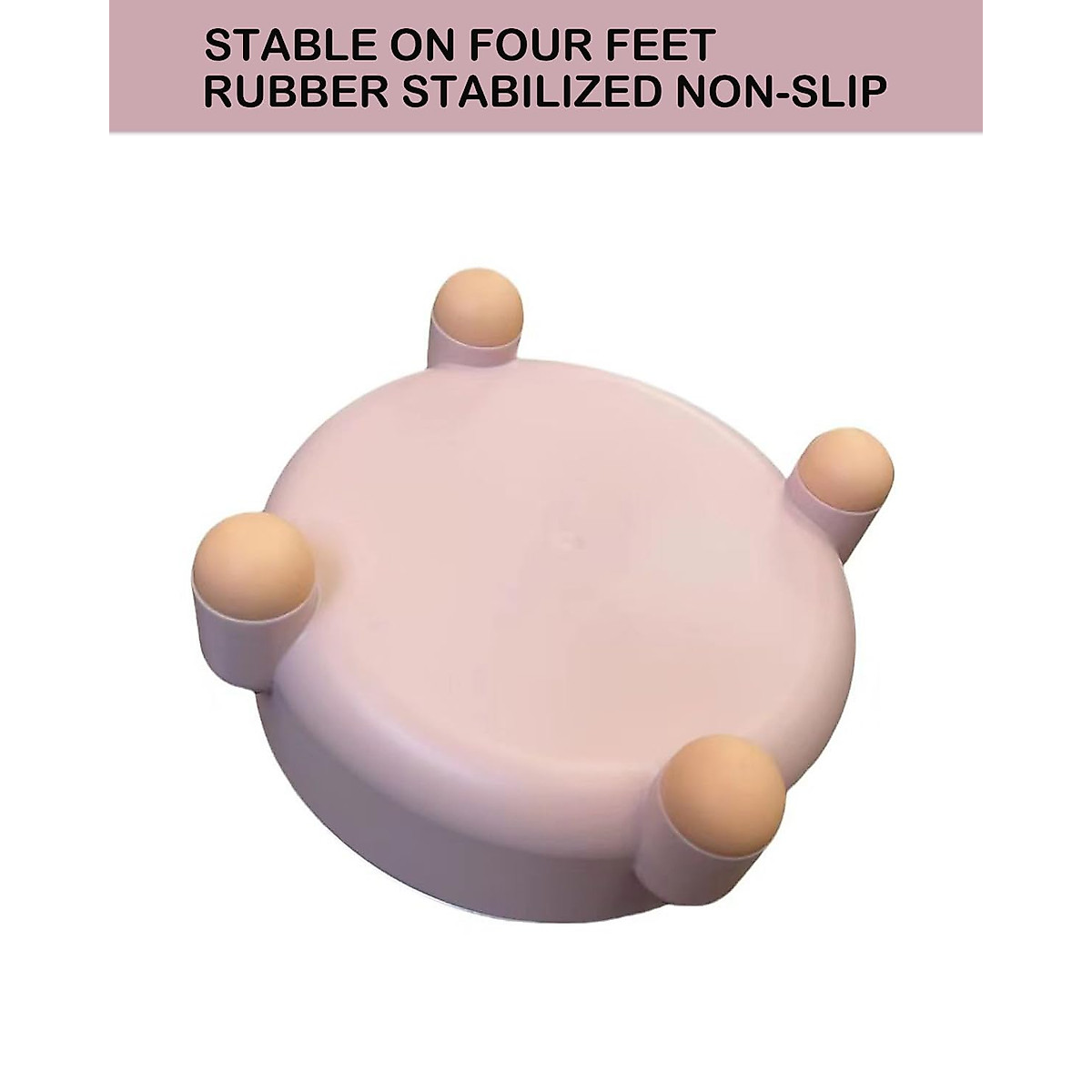 Stainless Steel Cat Bowl, Anti-Slip and Raised Design, Durable HIPS Material, Non-Spill, Dishwasher Safe, Perfect for Cats and Small Dogs, Easy to Clean (Pink, 1 Pcs)