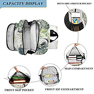 ALAZA Forest Owl Animal Laptop Backpack Purse for Women Men Travel Bag Casual Daypack with Compartment & Multiple Pockets