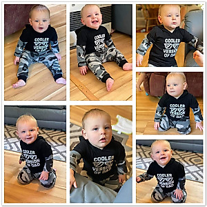 Aalizzwell Toddler Baby Boys Hoodie Sweatshirt Outfits Fall Spring Winter Sweatsuits Clothes Sets (Black, 18-24 Months)