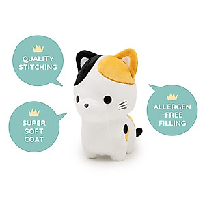 Bellzi Calico Kitty Cute Stuffed Animal Plush Toy - Adorable Soft Orange, Black, and White Cat Toy Plushies and Gifts - Perfect Present for Kids, Babies, Toddlers - Cali