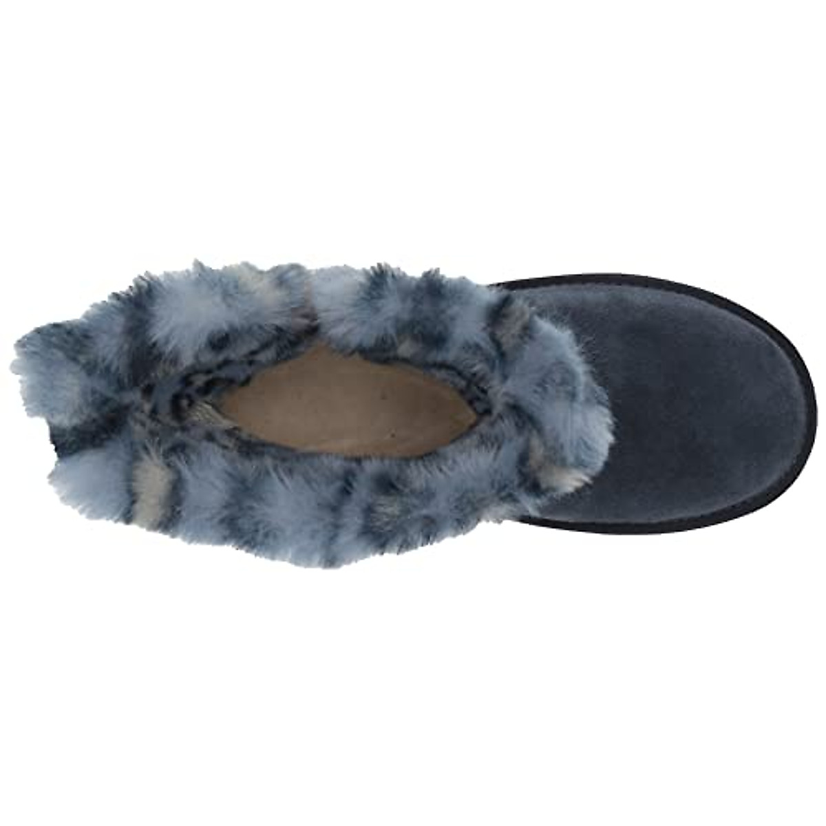 Koolaburra by UGG Women's ARIBEL Short Leopard Fashion Boot, Insignia Blue, 10