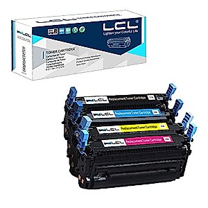 LCL Remanufactured Toner Cartridge Replacement for HP 643A Q5950A Q5951A Q5952A Q5953A 4700 Color ( 4-Pack Bk Cyan Magenta Yellow)
