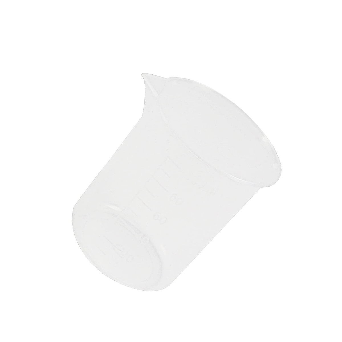 Bettomshin 10Pcs 100ml PP Plastic Measuring Low Form Beaker, Graduated Beakers Multipurpose Mixing Cups Transparent for Lab Kitchen Liquids