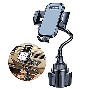𝗨𝗽𝗴𝗿𝗮𝗱𝗲𝗱 15'' Cup Holder Phone Mount [𝗦𝘁𝗮𝗯𝗹𝗲 & 𝗦𝗲𝗰𝘂𝗿𝗲] Cup Phone Holder for Car, Adjustable Long Neck Phone Cup Holder for Car, SUV, Truck, Fit for iPhone 14 13 Pro Max, All Phones