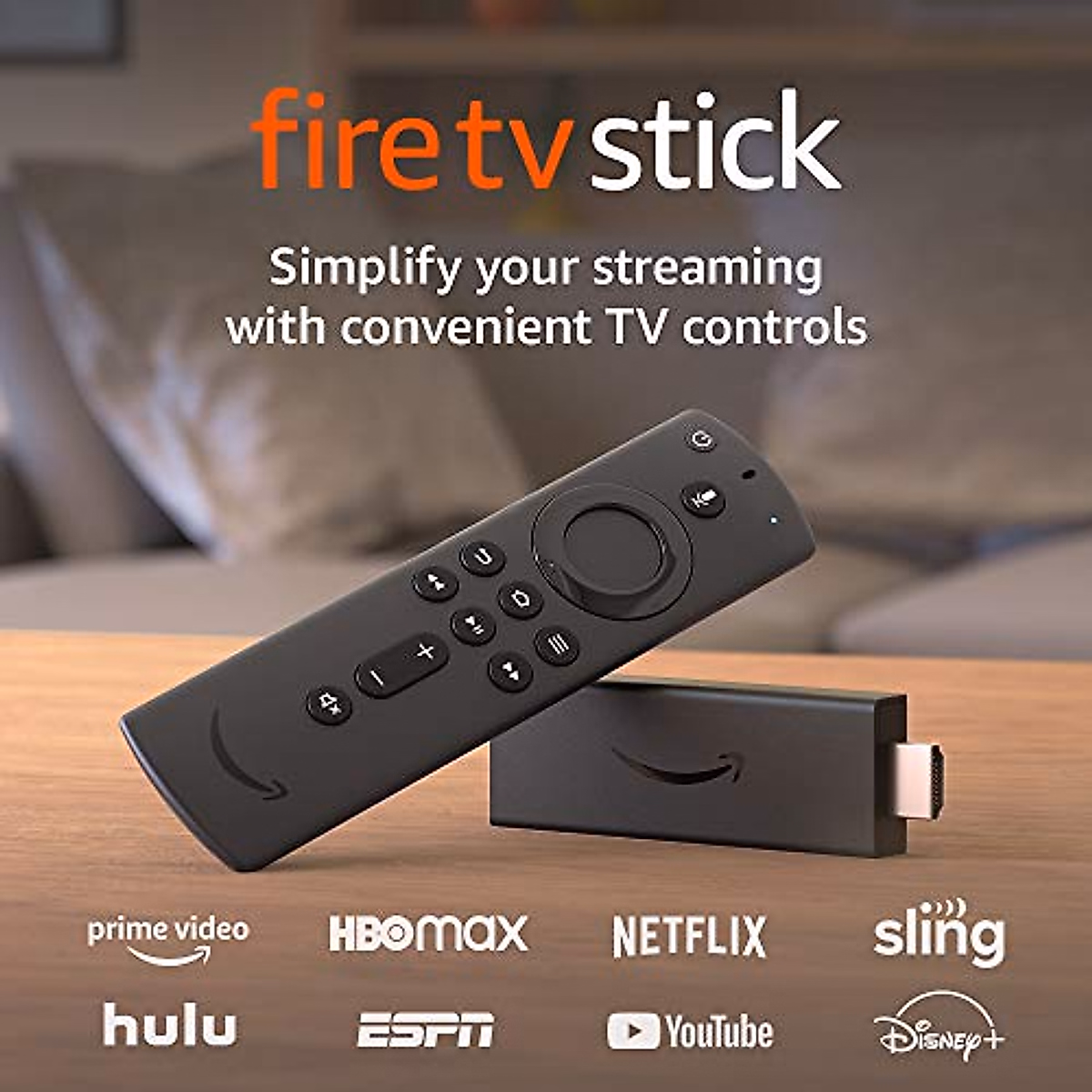 Certified Refurbished Fire TV Stick with Alexa Voice Remote (includes TV controls) | HD streaming device | 2020 release
