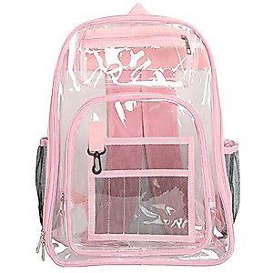 Tellrain Women's Fashion Backpack Clear Purse Fashion Men Satchel Bags Multipurpose Lightweight Backpack PVC Beach Bag