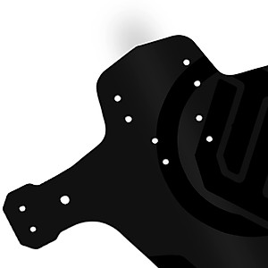 FIFTY-FIFTY 2-Pack Mountain Bike Fender, MTB Mudguard, Front and Rear Compatible Bicycle Mudguard, Fits 26", 27.5", 29", Plus Size and Fat Bike Wheel Sizes (Black)