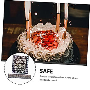 Housoutil 36 Sheets Alphanumeric Kit letters mailbox stickers vinyl letter stickers window sticker digital sign gold number stickers Self-Adhesive Decals for Signs outdoor mailbox numbers