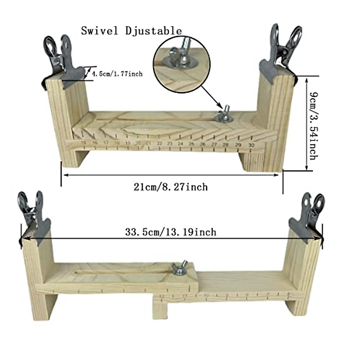 BMIROAMDFE Bracelet Jig Maker Kit Adjustable Wristband Braiding Wooden for Jewelry Making