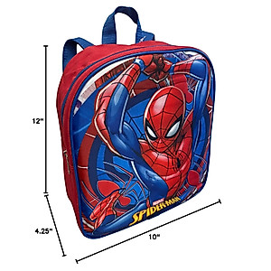 Ruz Spider-Man Toddle Boy 12 Inch Mini Backpack (Red-Blue)